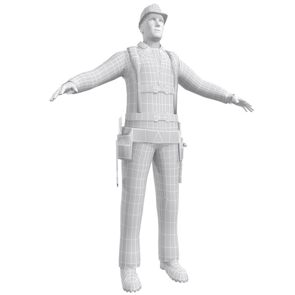 worker man 3d model