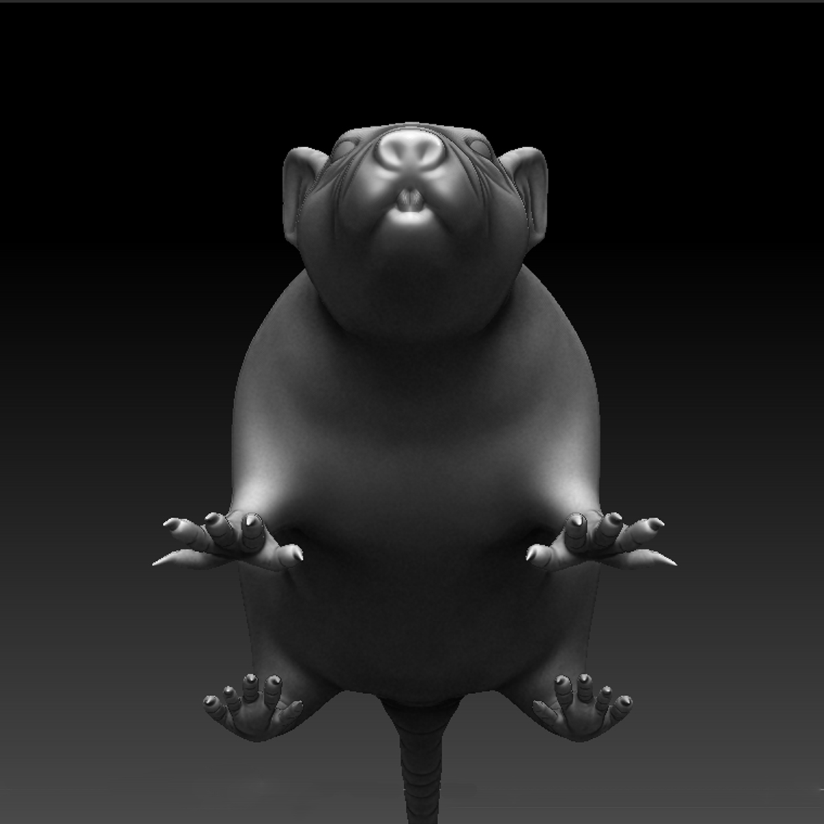 3d high-res sculpted rat model