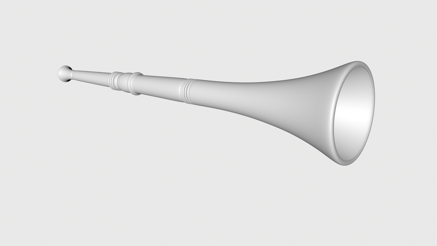 vuvuzela 3d model