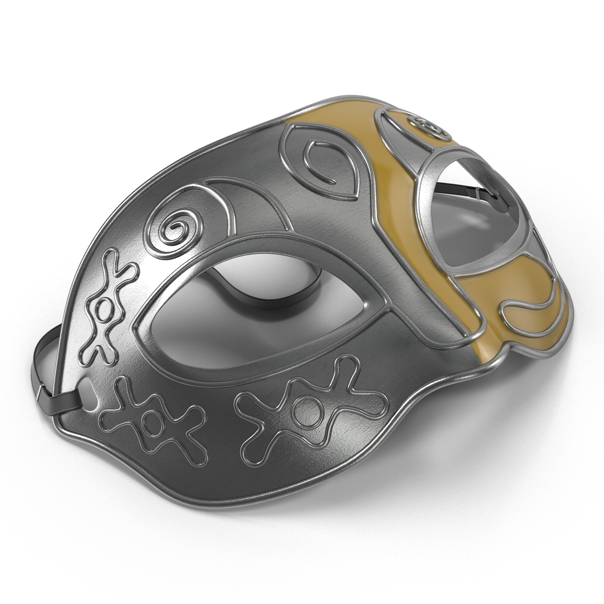 Masquerade Mask Yellow 3d Model masquerade-mask-yellow-3d-model