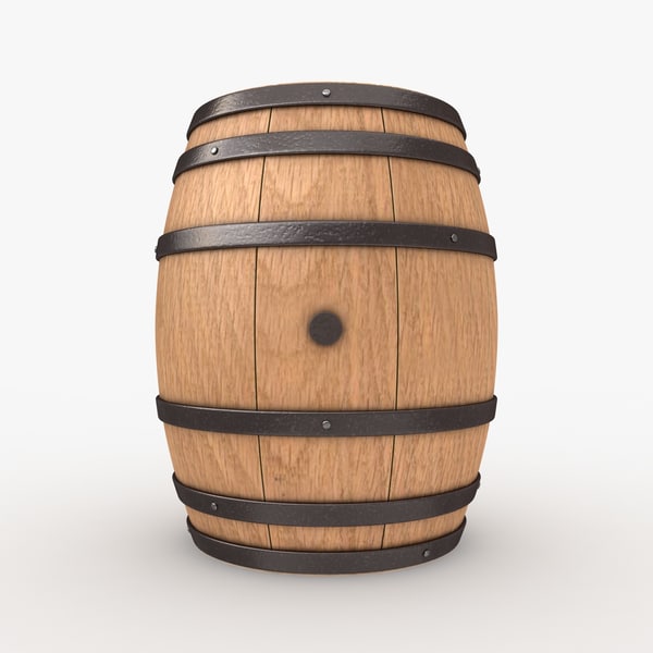 3d realistic barrel 2 model
