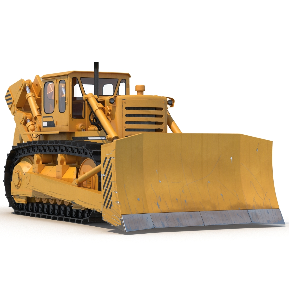 bulldozer rigged 3d model