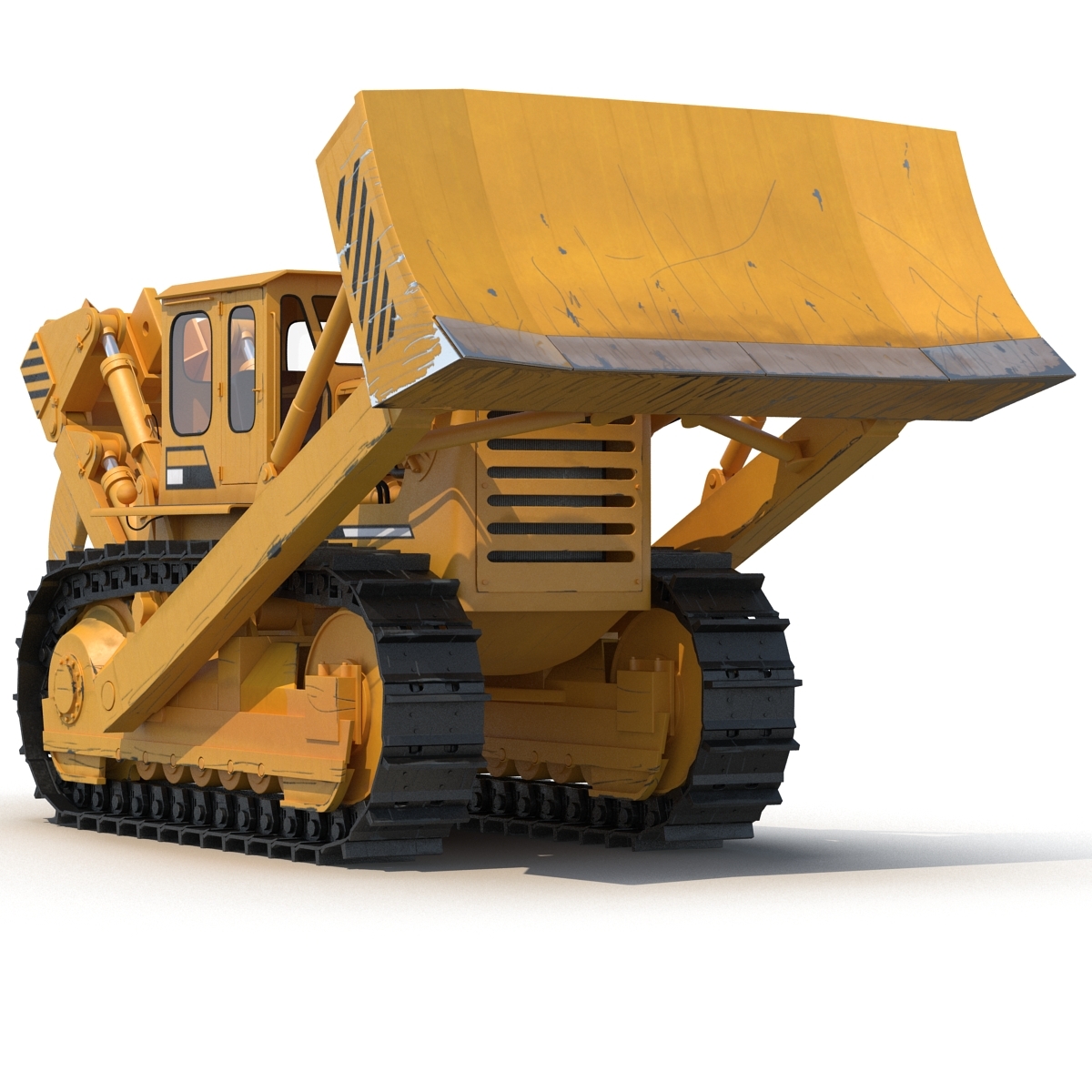 bulldozer rigged 3d model