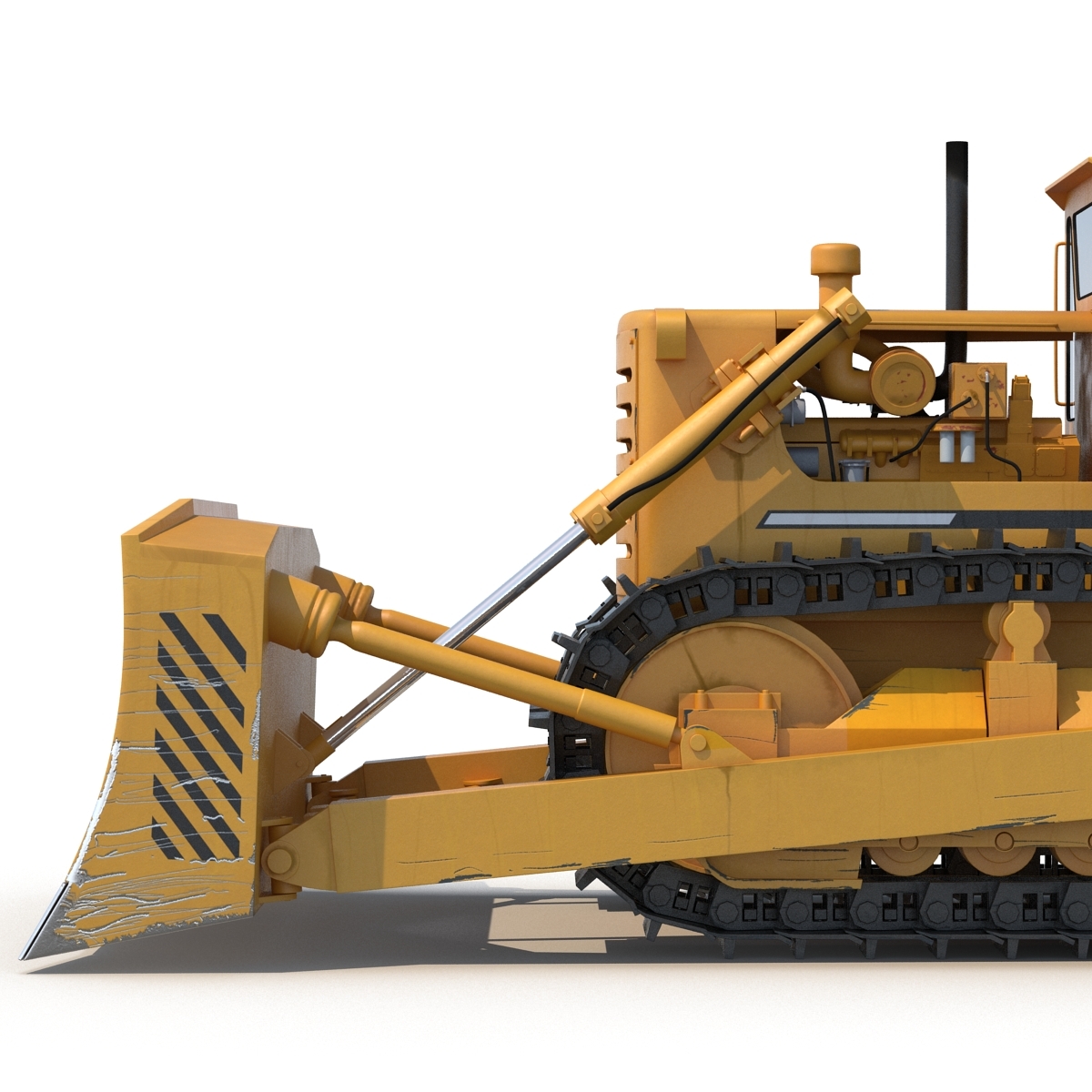 bulldozer rigged 3d model