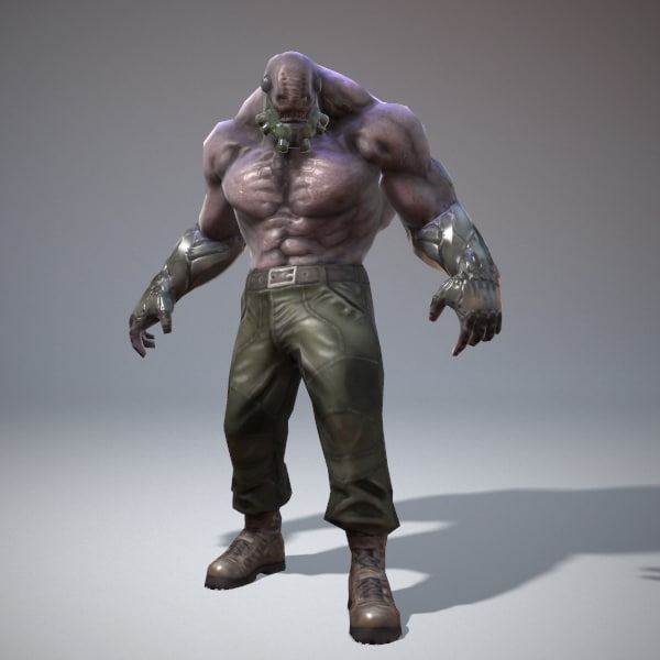 3d model mutant fighter