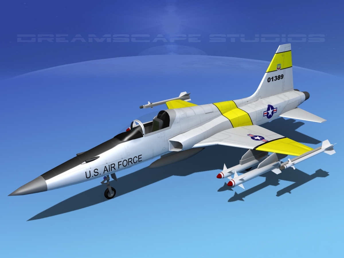 3d model f-5 fighter northrop