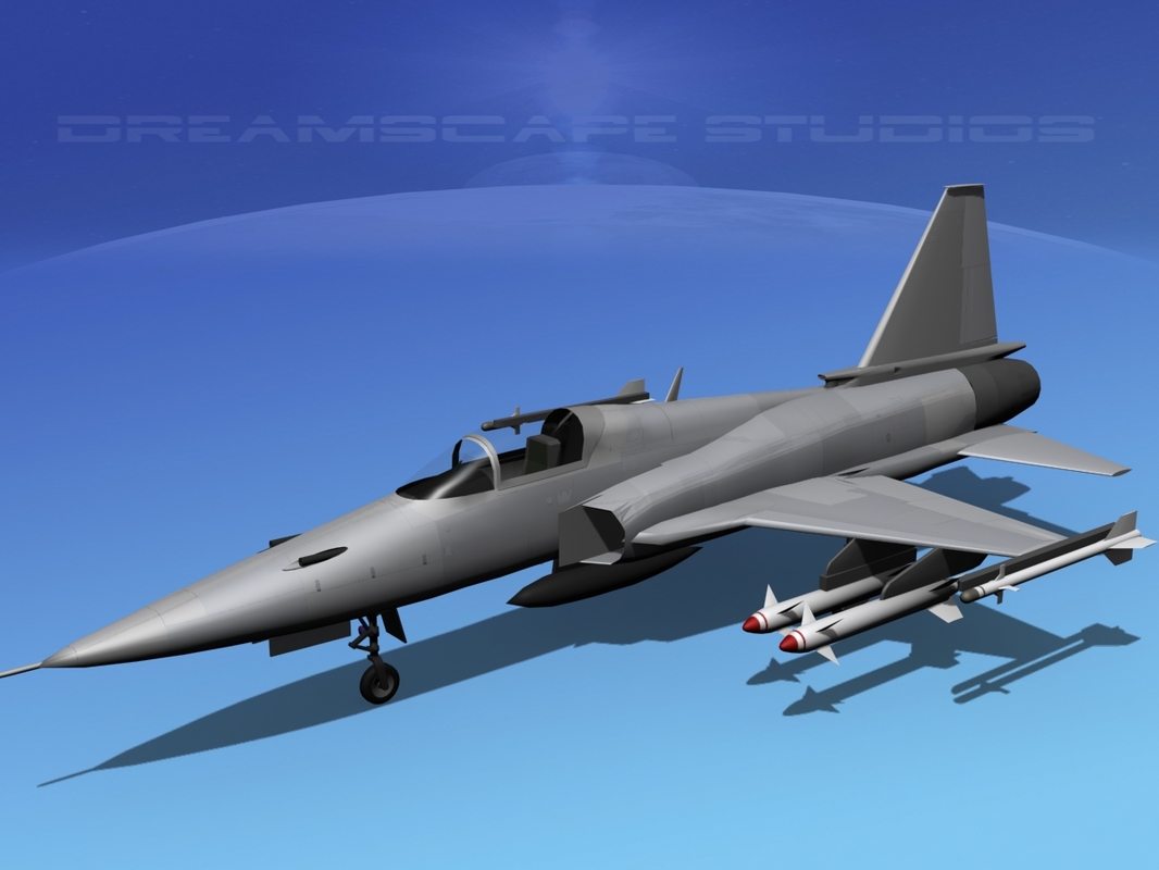 3d model northrop tigershark f-20 fighter