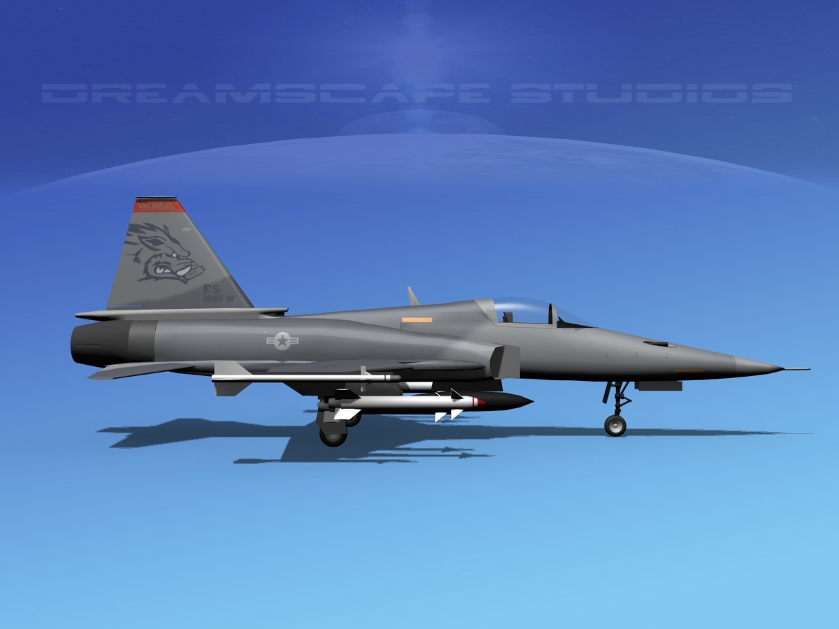 3d northrop tigershark f-20 fighter