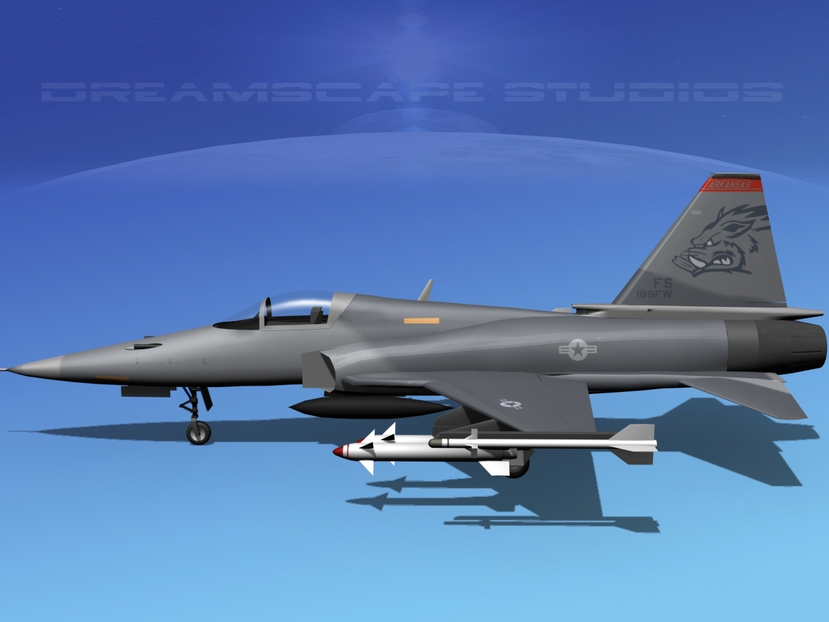 3d northrop tigershark f-20 fighter