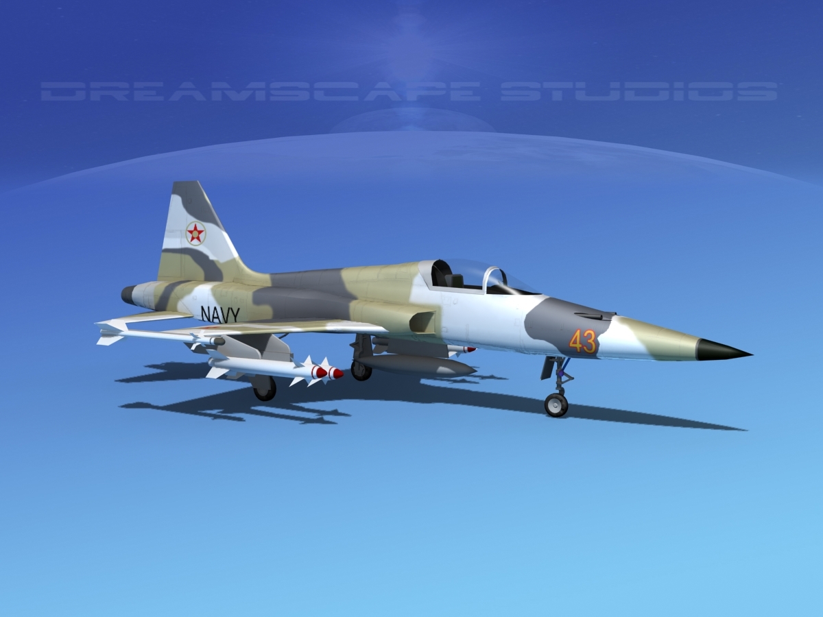 3d model f-5 fighter northrop