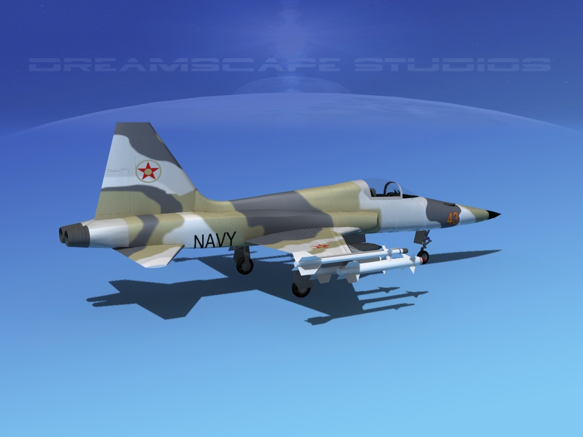 3d model f-5 fighter northrop