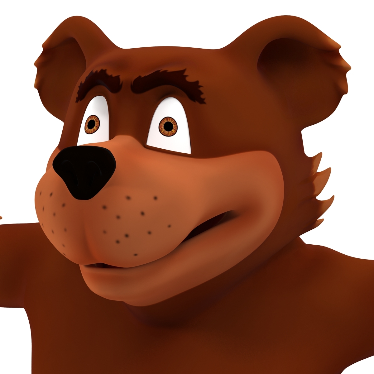 Cartoon bear rigged 3D model - TurboSquid 1493438