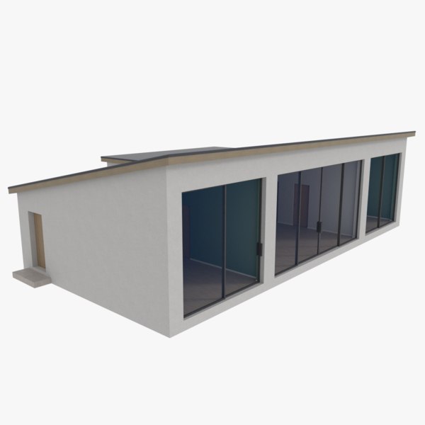 modernist house interior 3d model