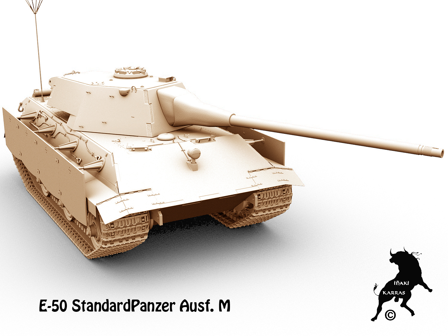 3d standardpanzer e-50 model
