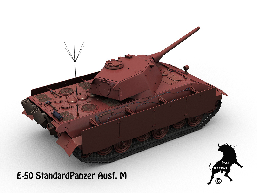 3d standardpanzer e-50 model