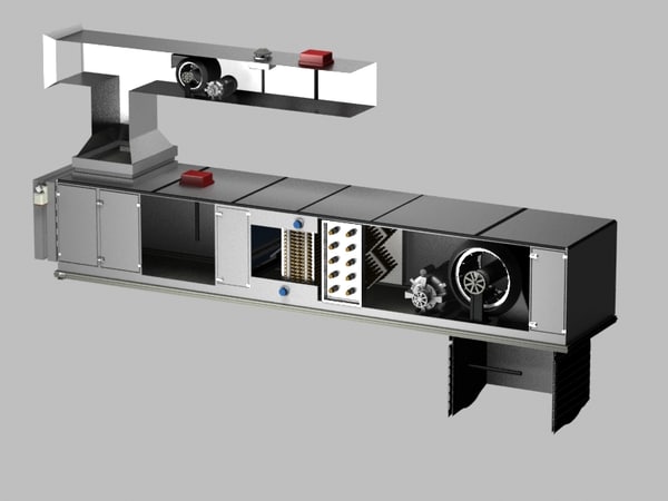 ahu air handling unit 3d model