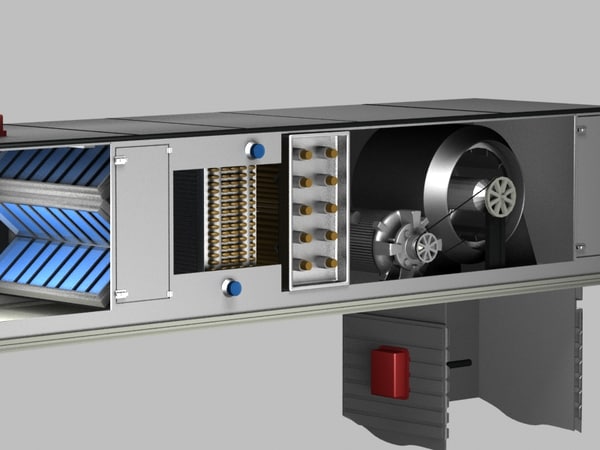 ahu air handling unit 3d model