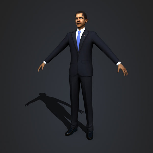 3d model barack obama