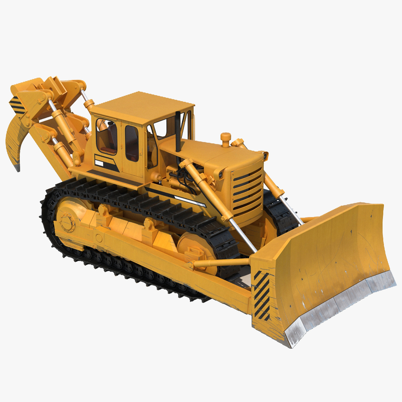 3d model bulldozer dozer
