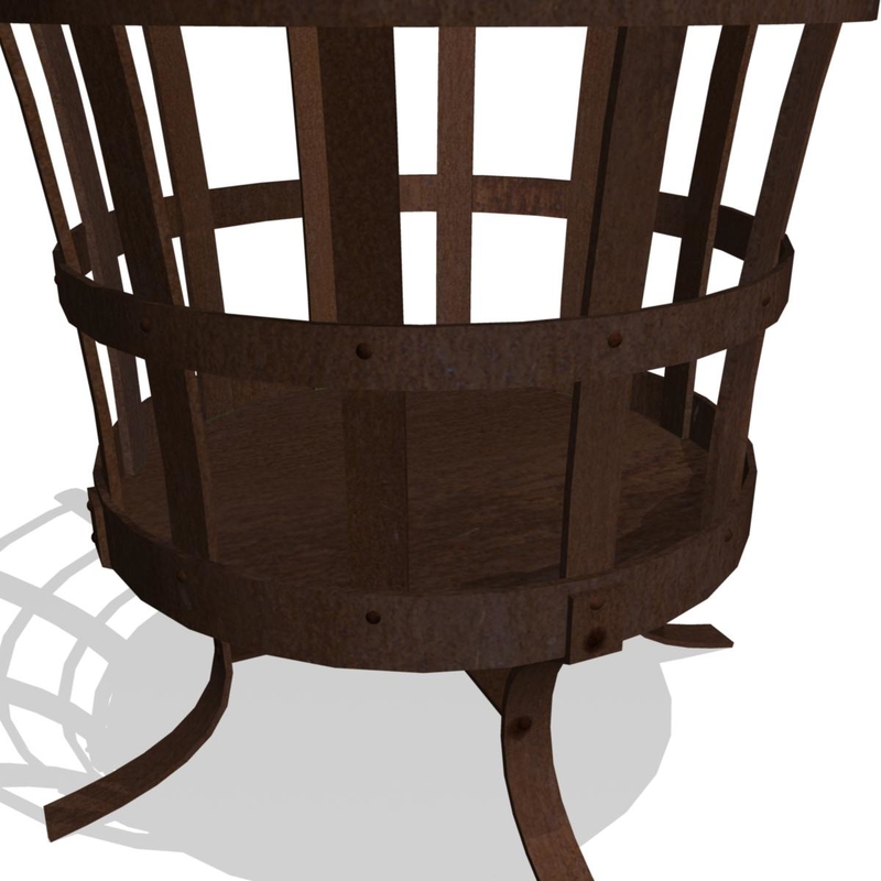 3d medieval brazier model