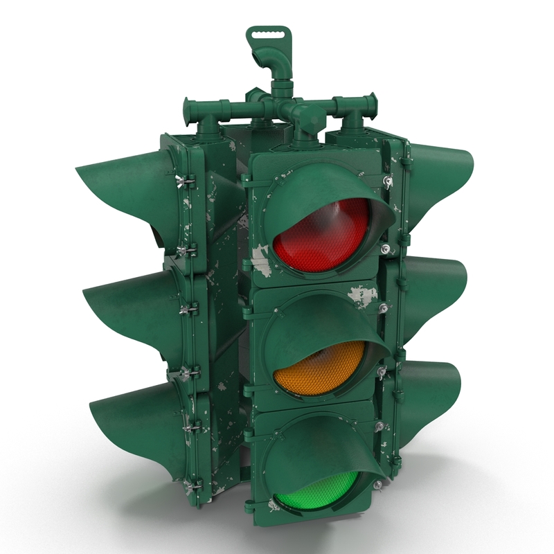 3d model stop light
