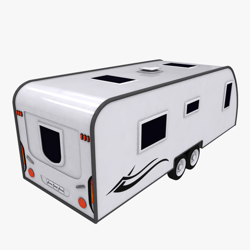 caravan van 3d max
