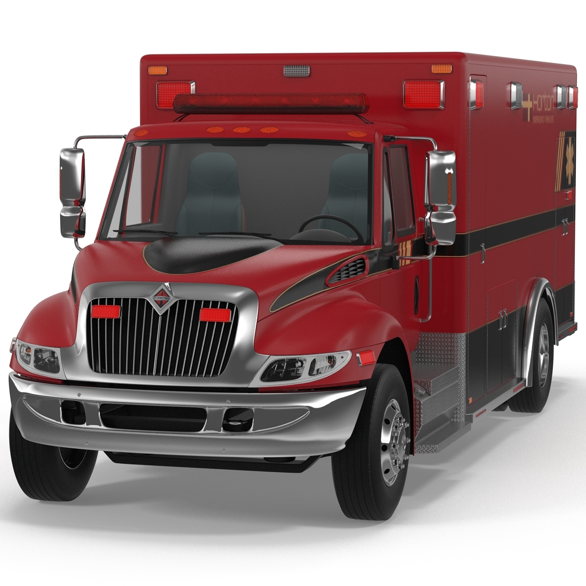 3d international durastar ambulance 2 model