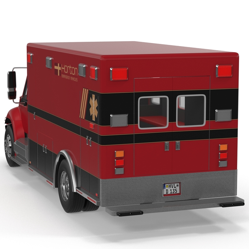 3d international durastar ambulance 2 model