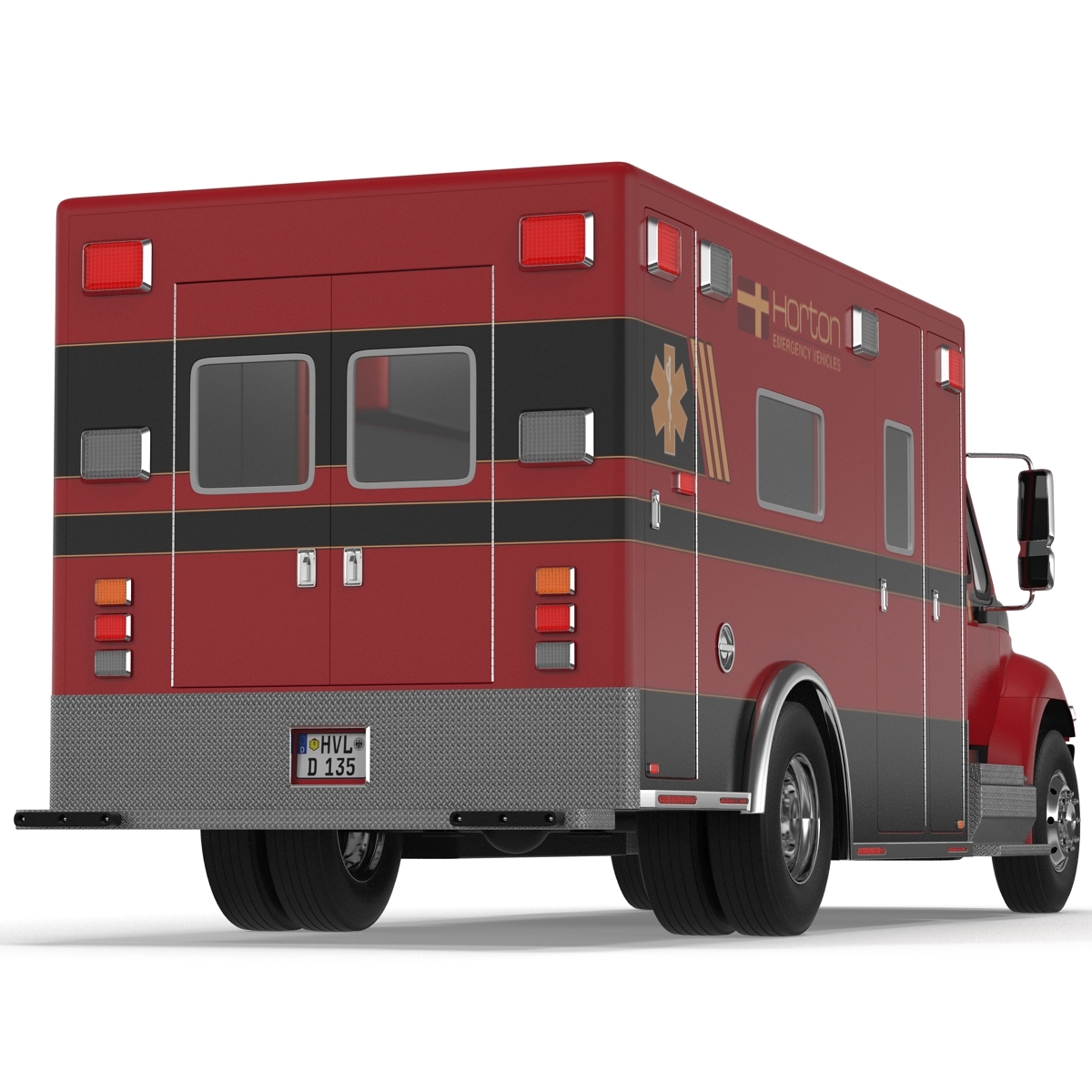 3d international durastar ambulance 2 model