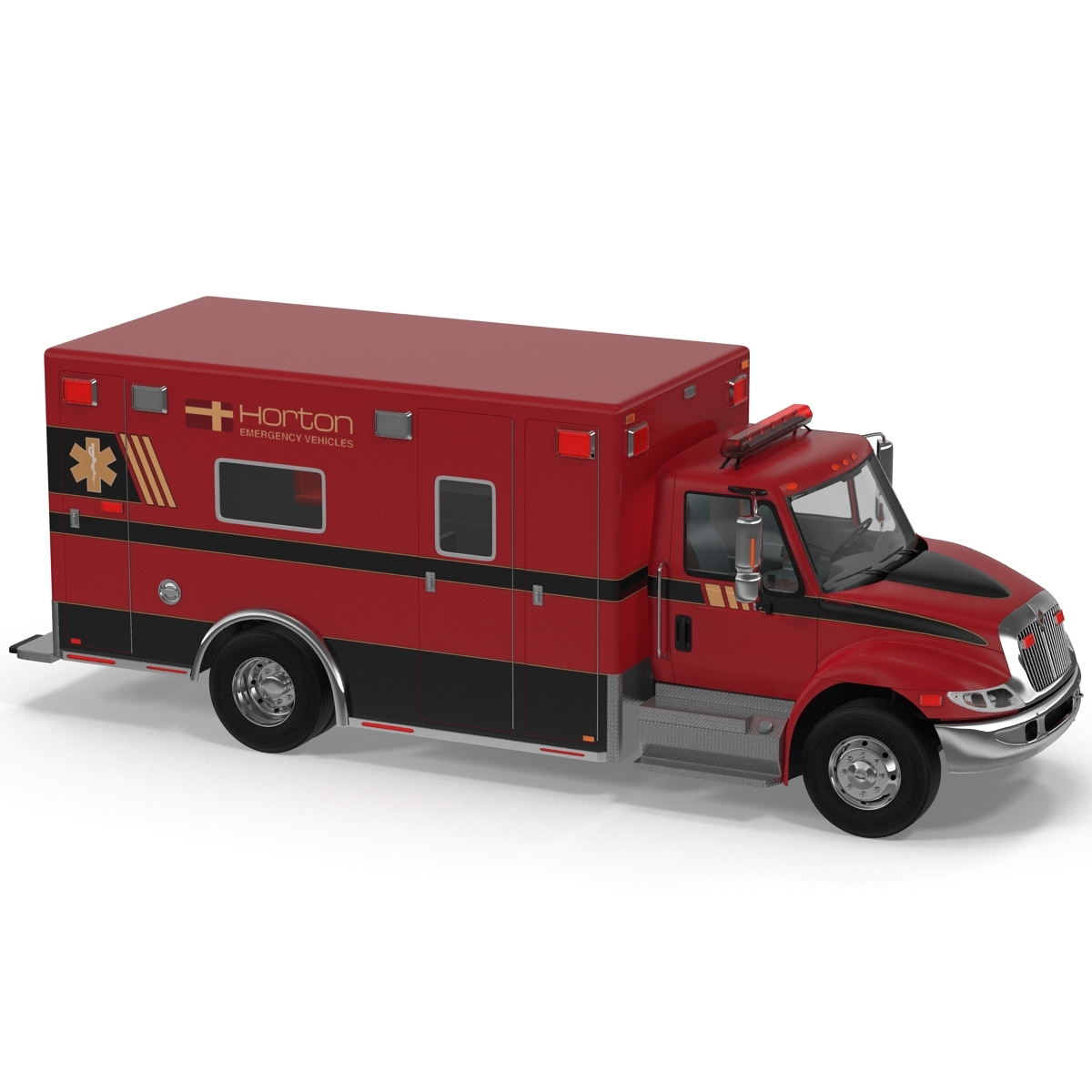 3d international durastar ambulance 2 model