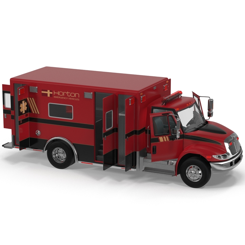 3d international durastar ambulance 2 model