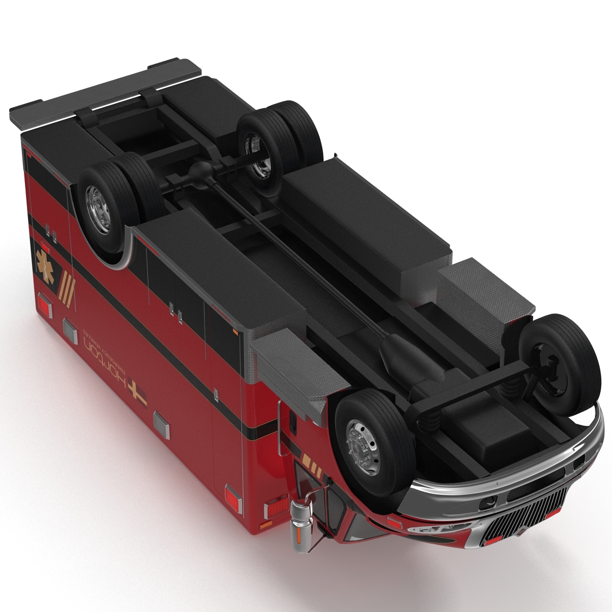 3d international durastar ambulance 2 model