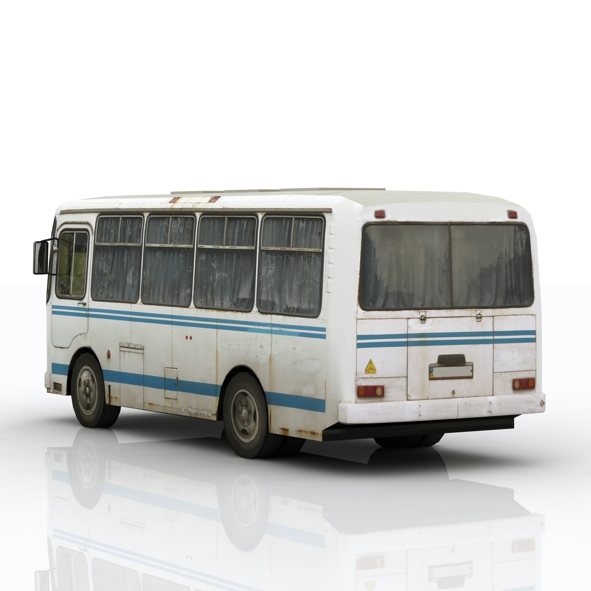 russian paz 3205 bus 3d 3ds