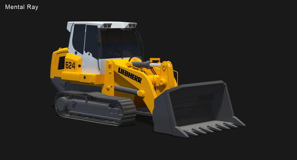 crawler loader 3d model