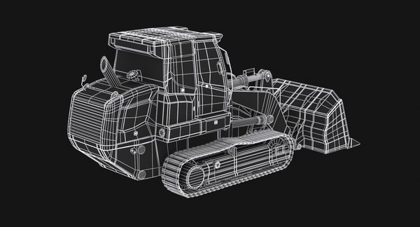 crawler loader 3d model
