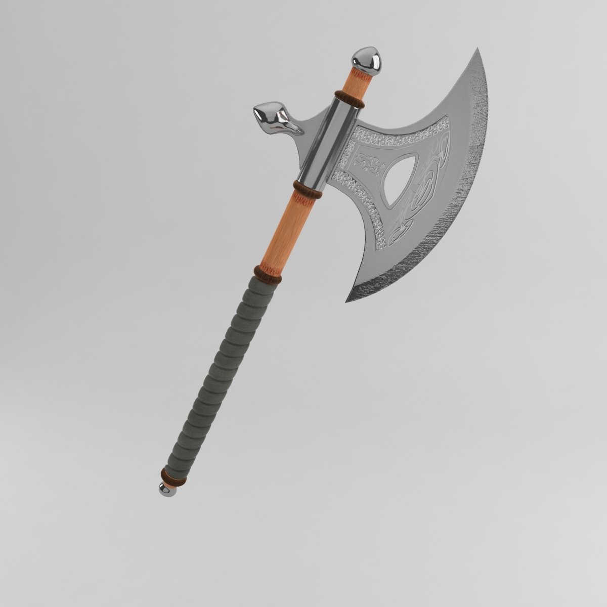 knight axe 3d model