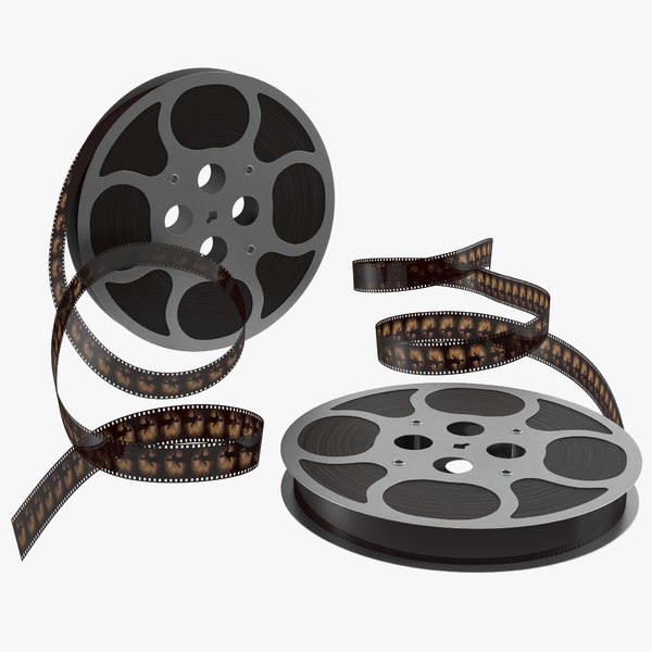 video film reel 3d model
