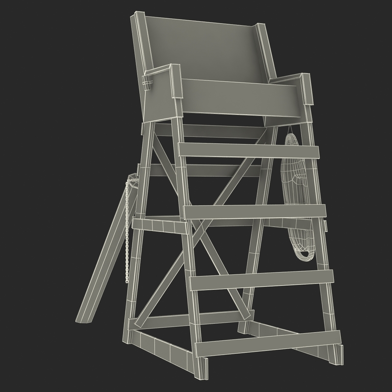 3d model lifeguard chair
