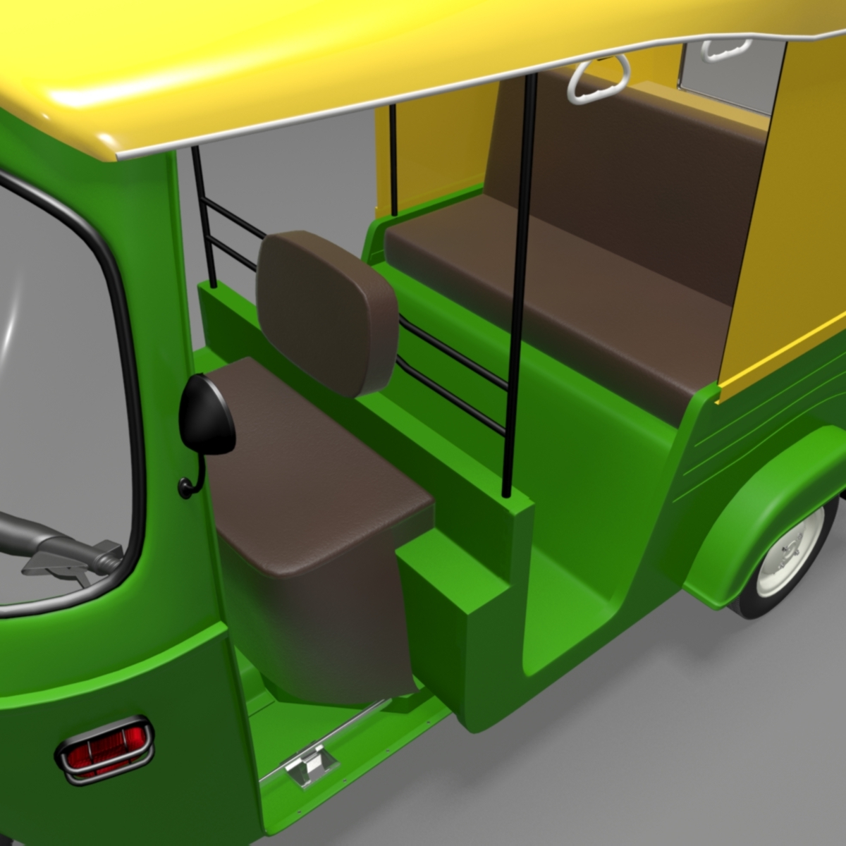 3d model auto rickshaw