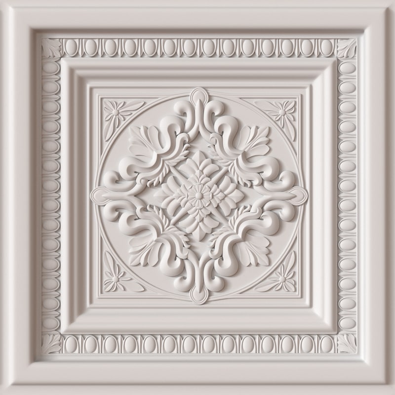 3d model decorative ceiling tile