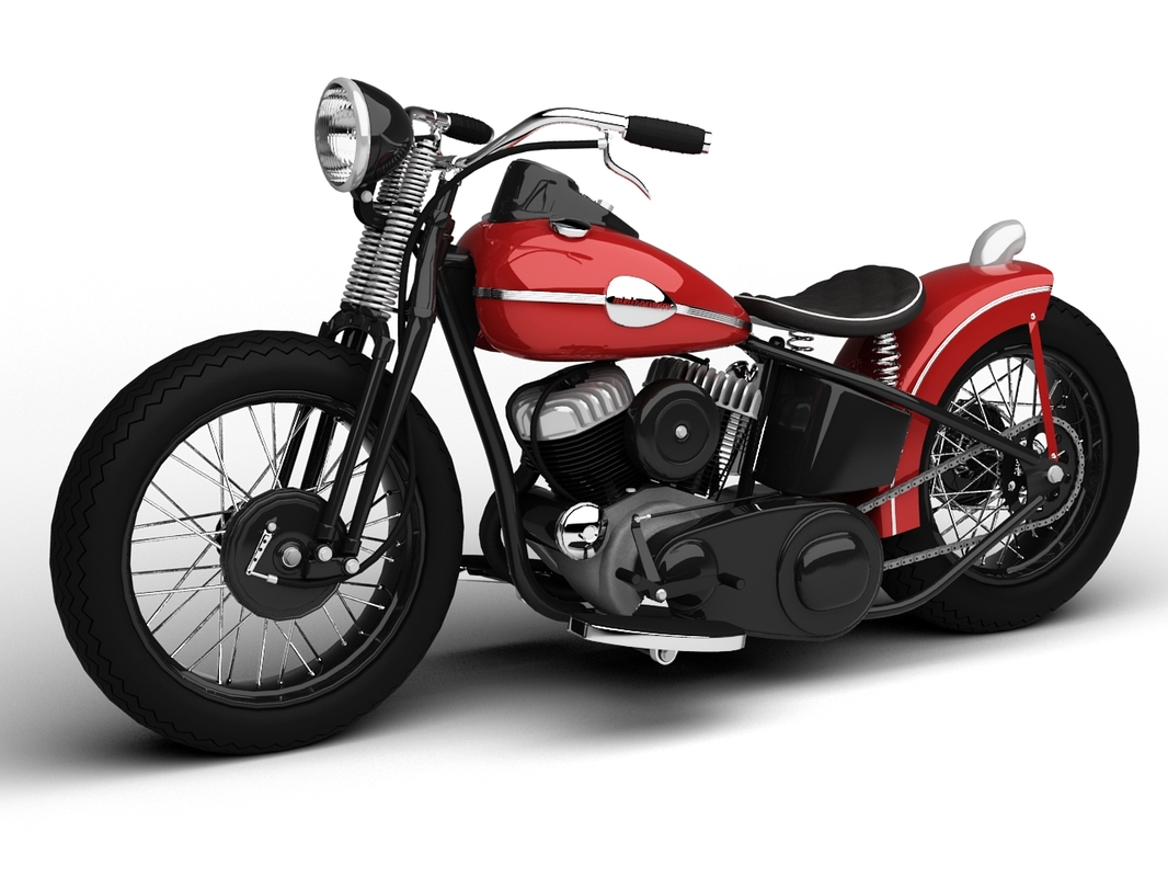 dxf harley-davidson wla bobber 1945