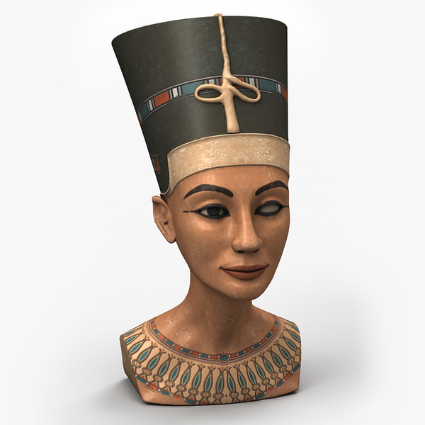 3d nefertiti bust model