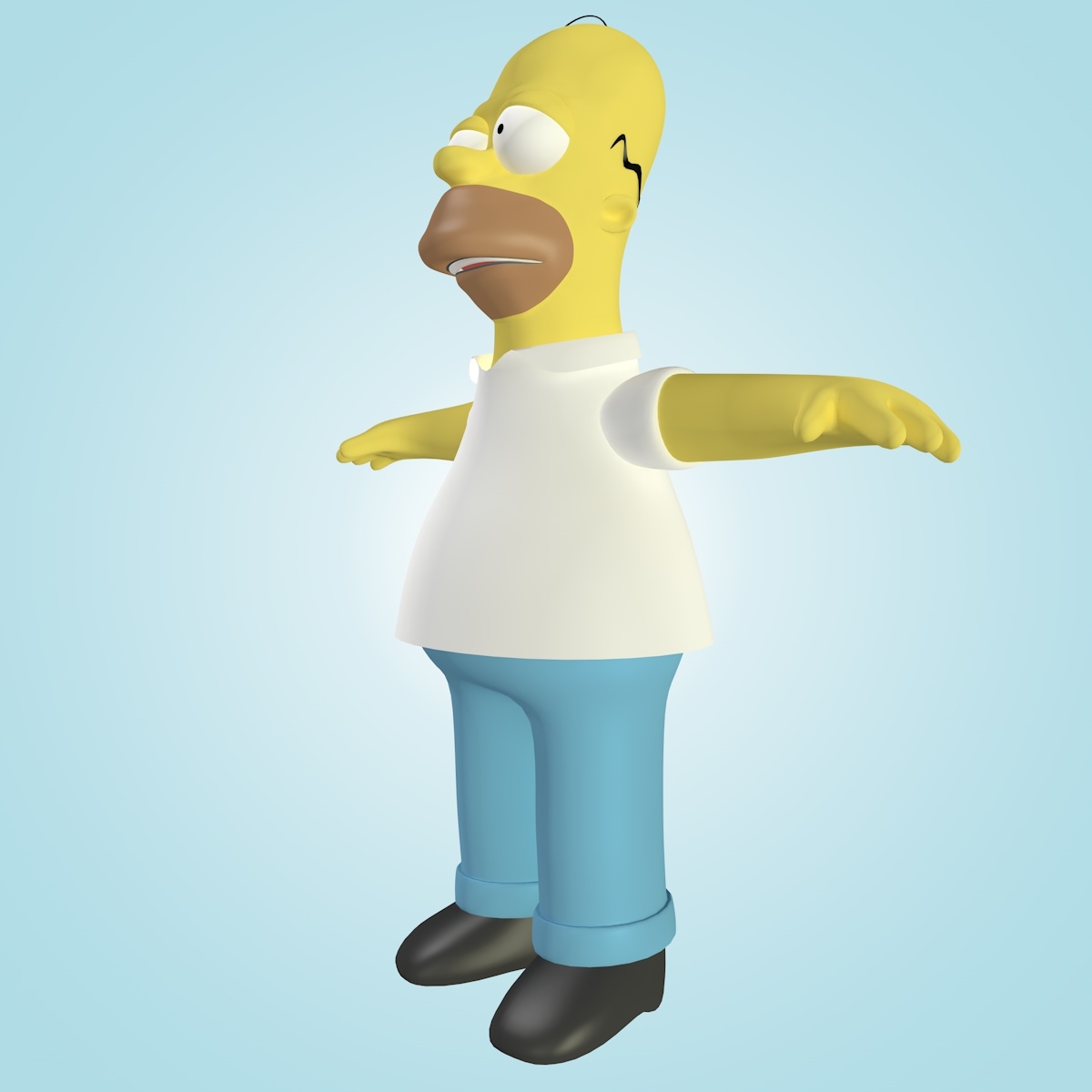 3d homer simpson cartoon animation