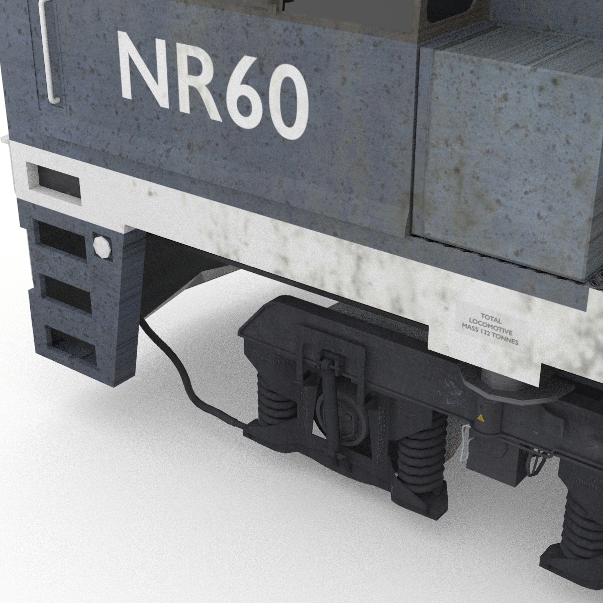 australian nr60 locomotive industrial 3d model