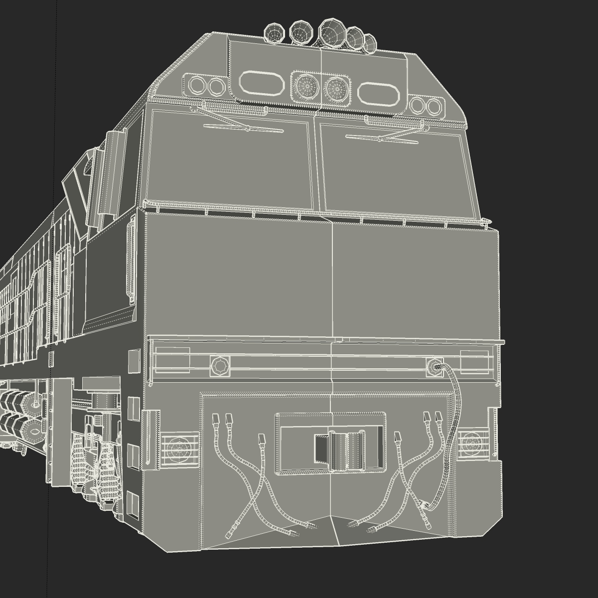 australian nr60 locomotive industrial 3d model