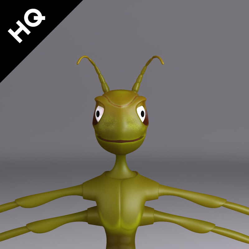 3d model ant cartoon
