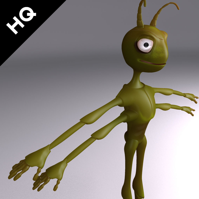 3d model ant cartoon