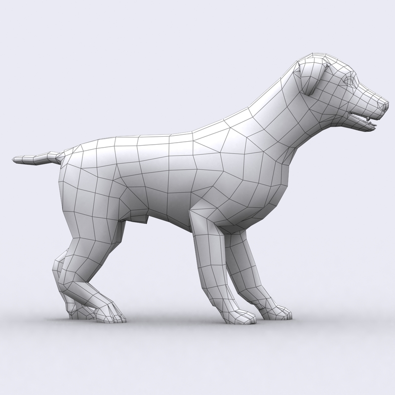 3ds max - dog