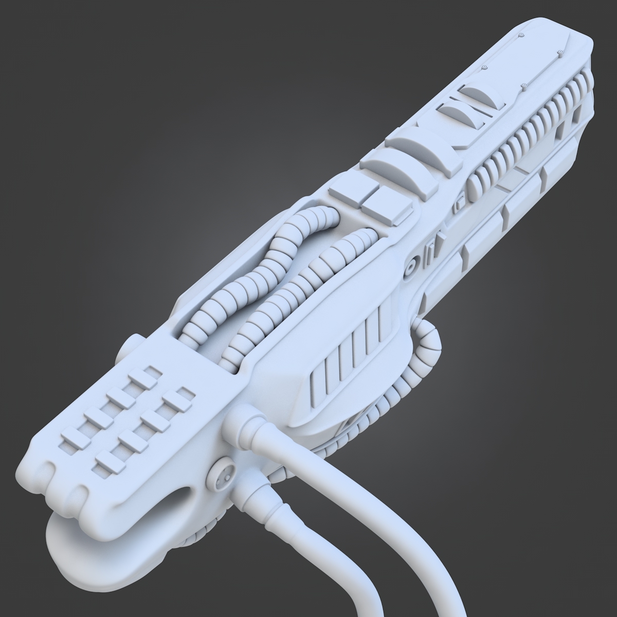 3d sci-fi weapon
