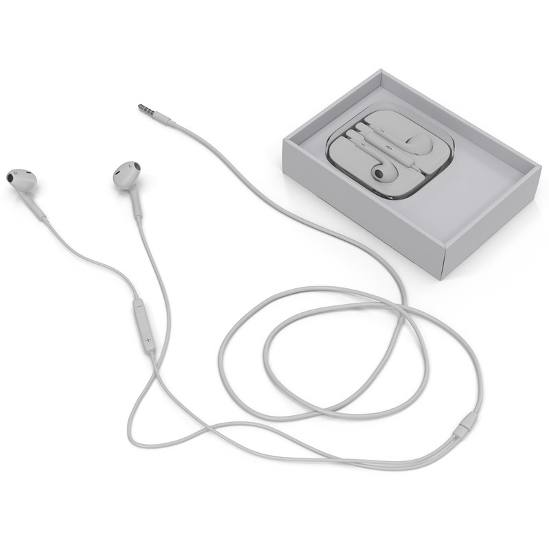 Apple Earpods Remote Mic C4d